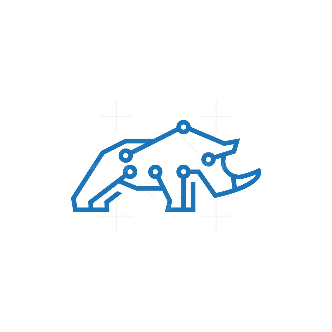 Technology Rhino Logo | Scalebranding