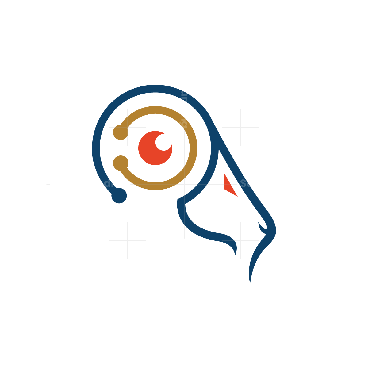 Technology Surveillance Ram Logo | Scalebranding