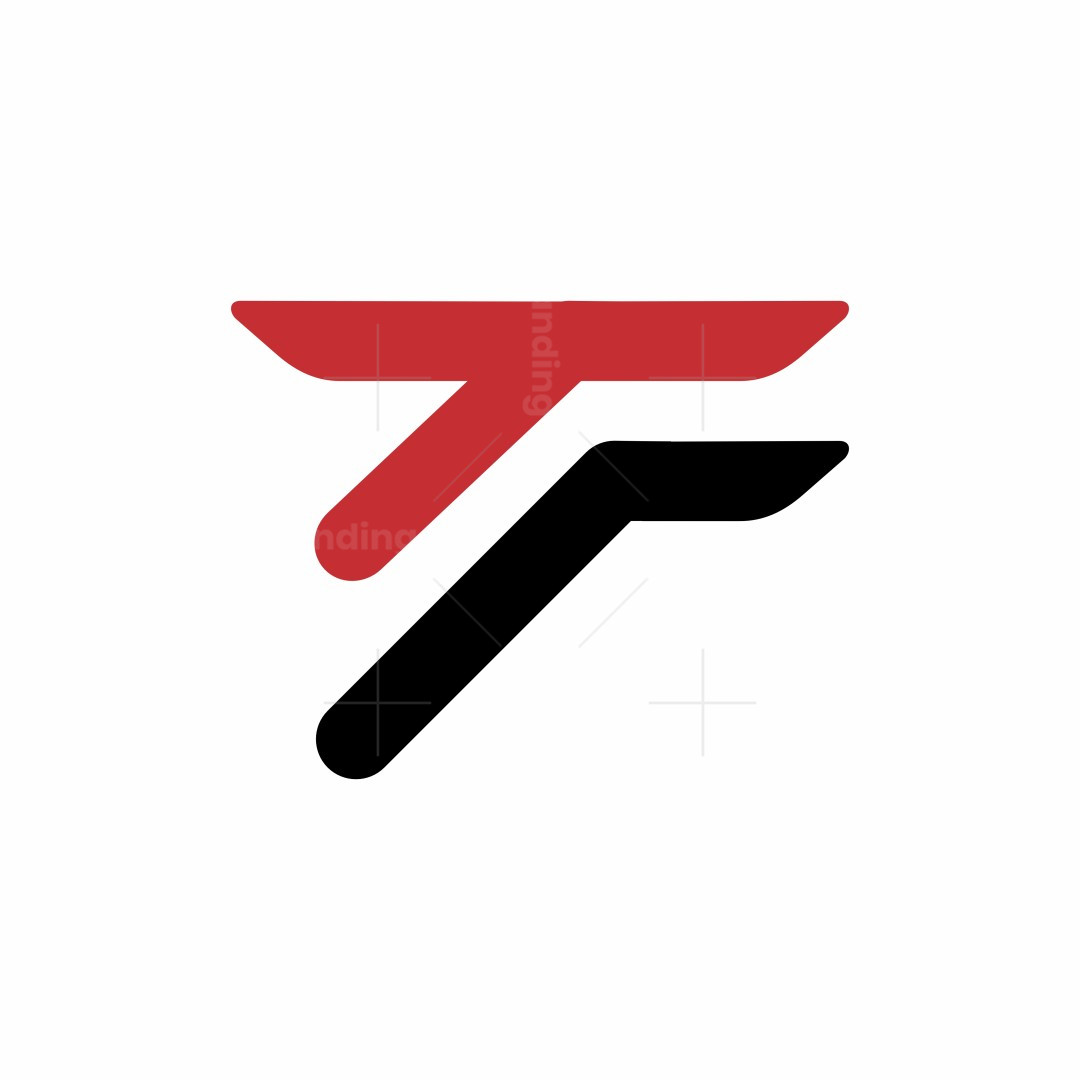TF or Flying F Lettermark Logo | Scalebranding