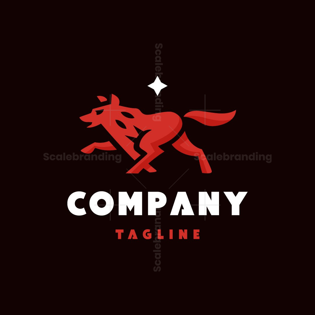 The Red Wolf Logo | Scalebranding