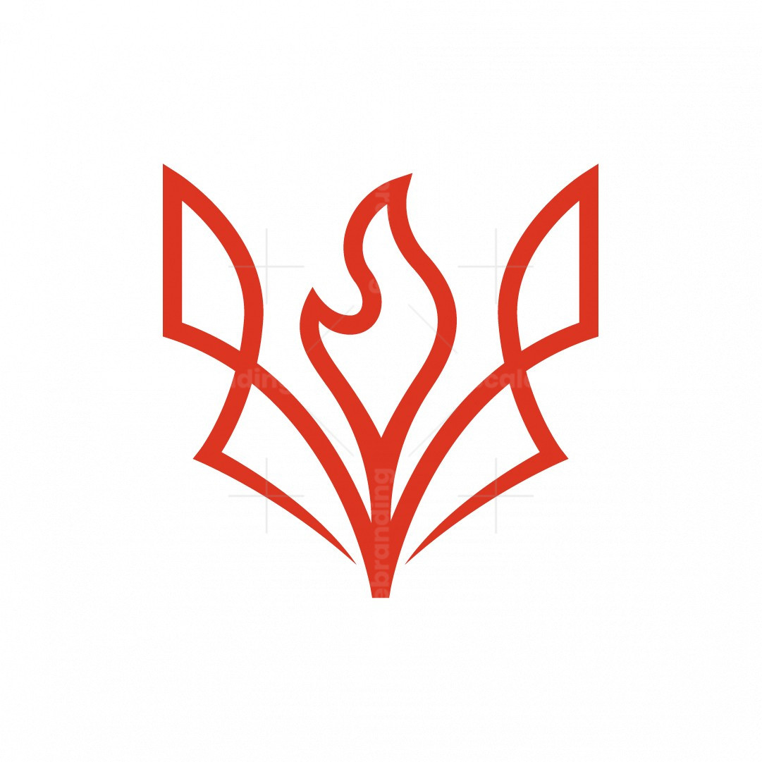Torch Flame Fox Logo | Scalebranding