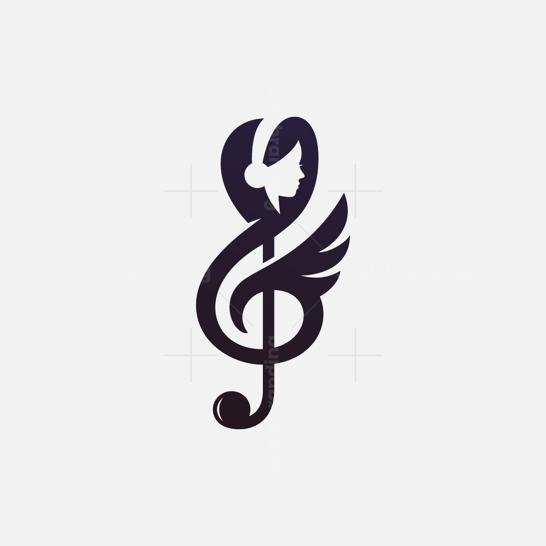 Treble clef woman logo | Scalebranding