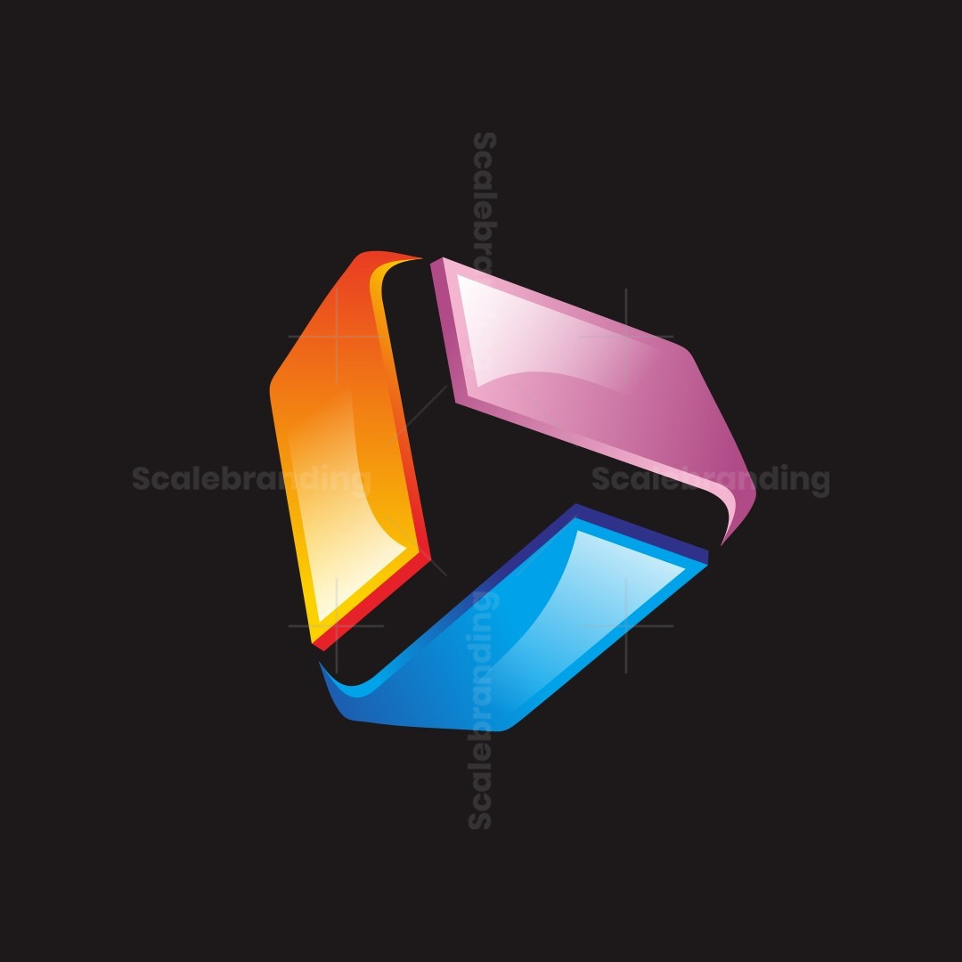 Triangle Abstract 3D Logo | Scalebranding