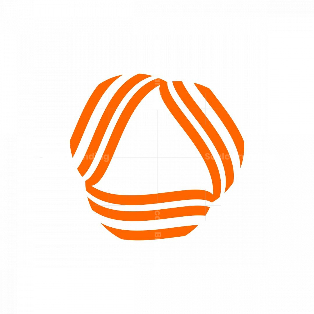 triangle inside abstract wave line logo | Scalebranding
