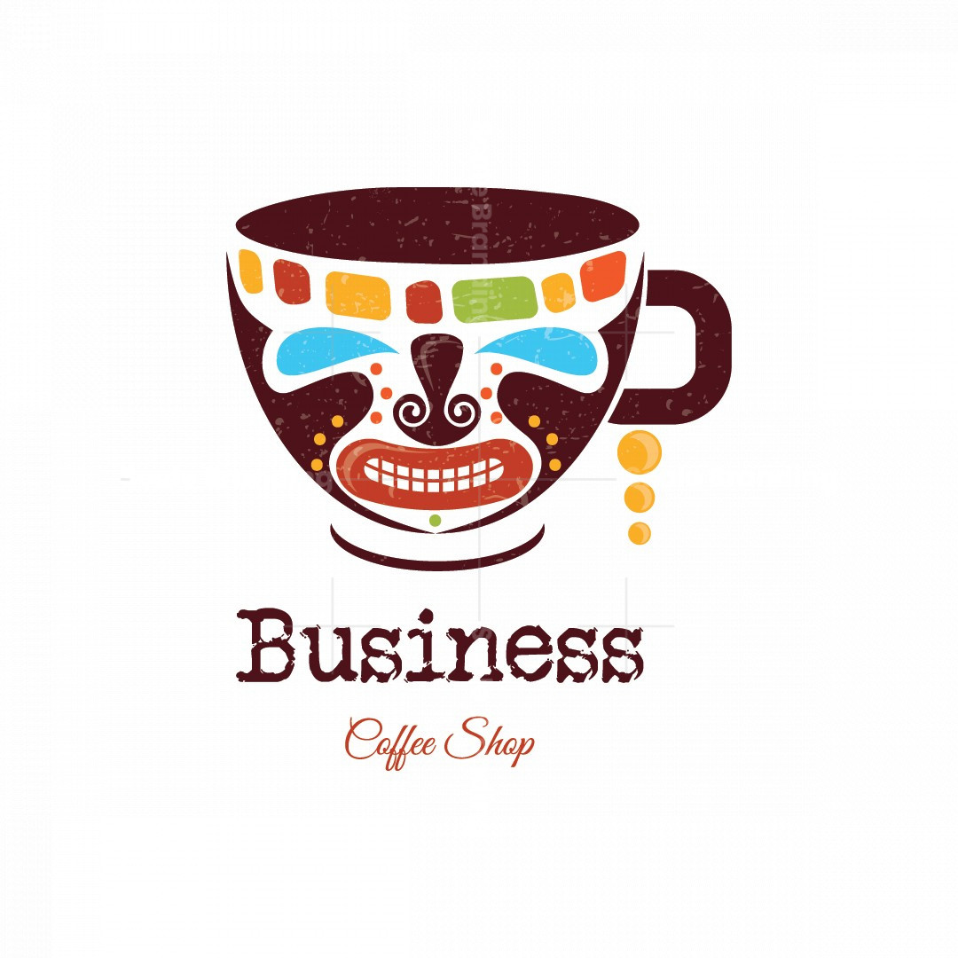 Tribal Cafe Symbol Logo | Scalebranding