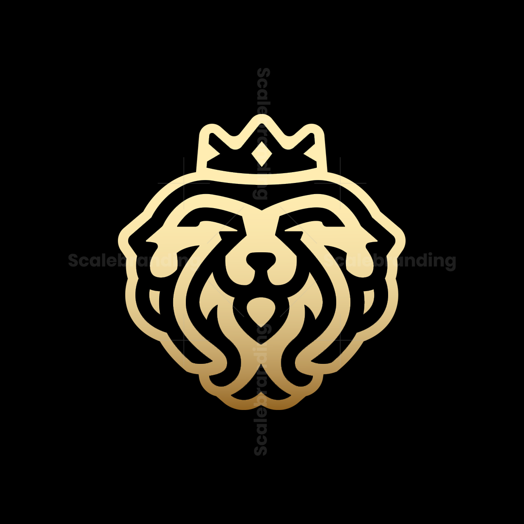 Tribal Three Lion Head Logo | Scalebranding