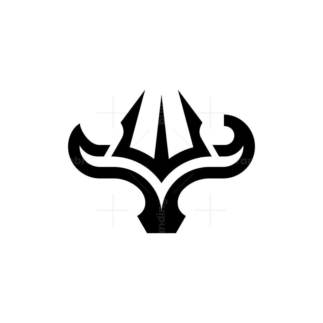 Trident Bull Head Logo | Scalebranding