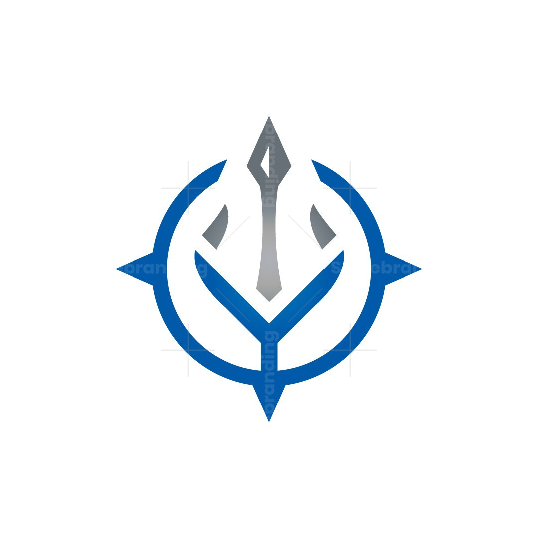 Trident Compass Logo Compass Trident Logo | Scalebranding