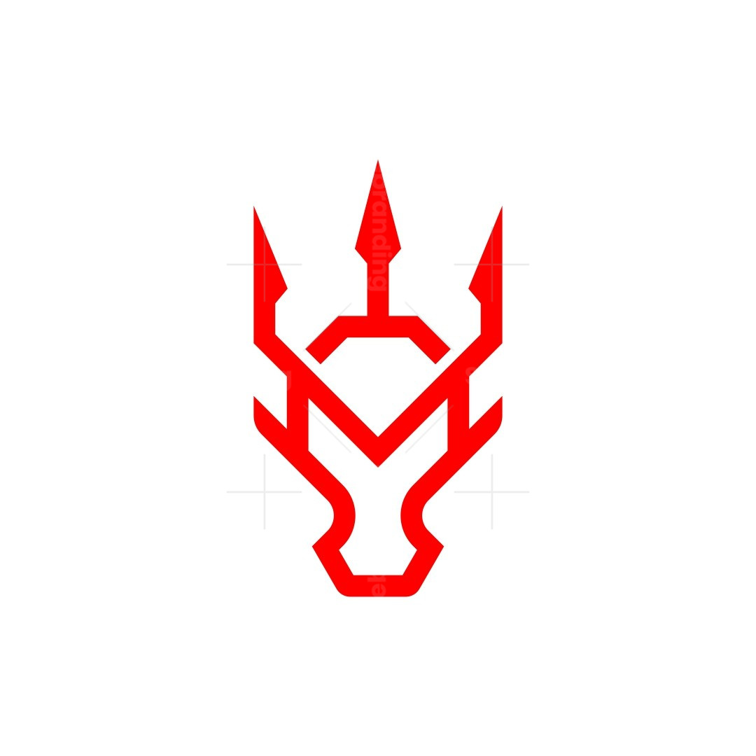 Trident Dragon Head Logo | Scalebranding