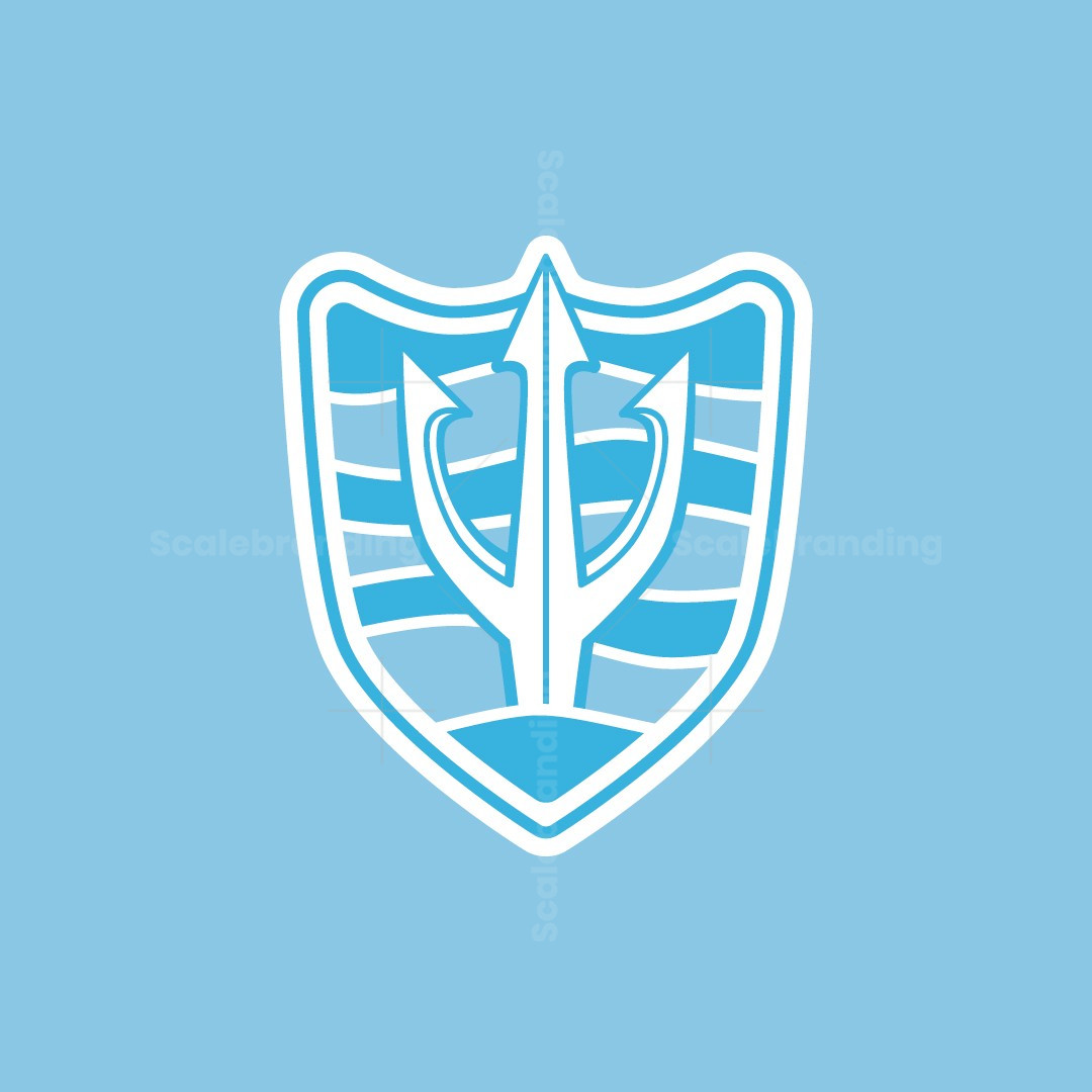 Trident Emblem Ocean Sport Logo | Scalebranding