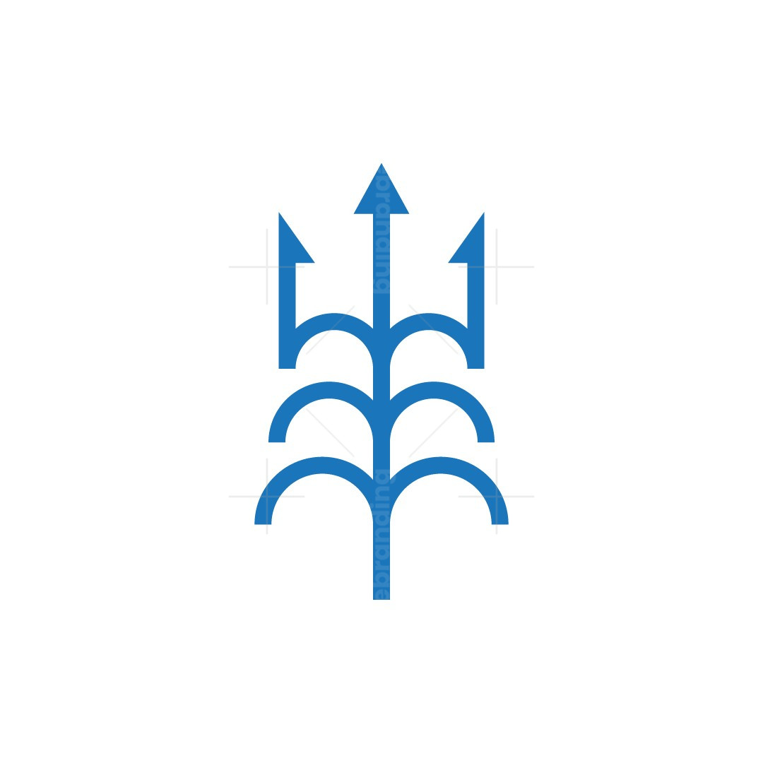Trident Fountain Logo Fountain Trident Logo | Scalebranding