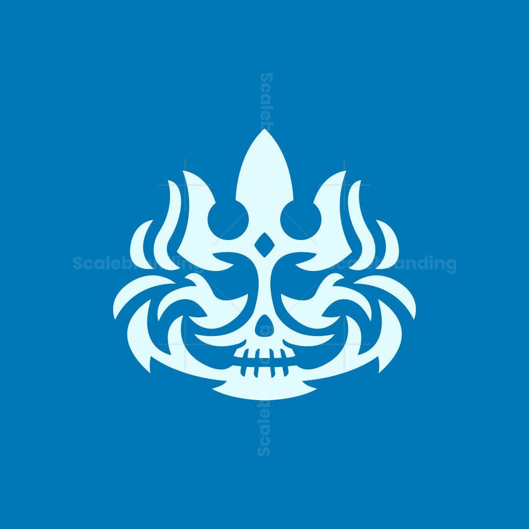 Trident King Skull Logo | Scalebranding