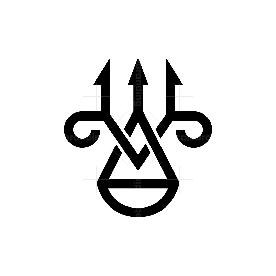 Trident Law Scales Logo | Scalebranding