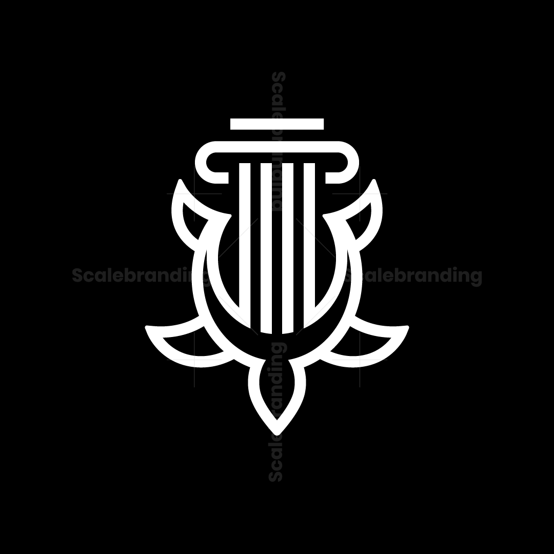 Turtle Law Pillar Logo With A Modern Look | Scalebranding