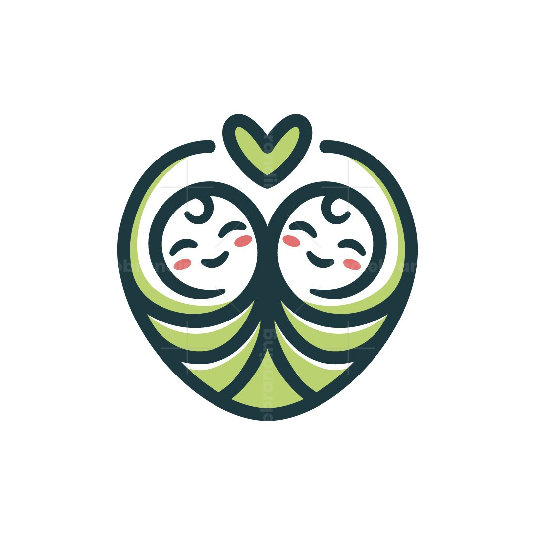 Twins Baby Logo Babies Logo Twins Vector Images & Graphics For