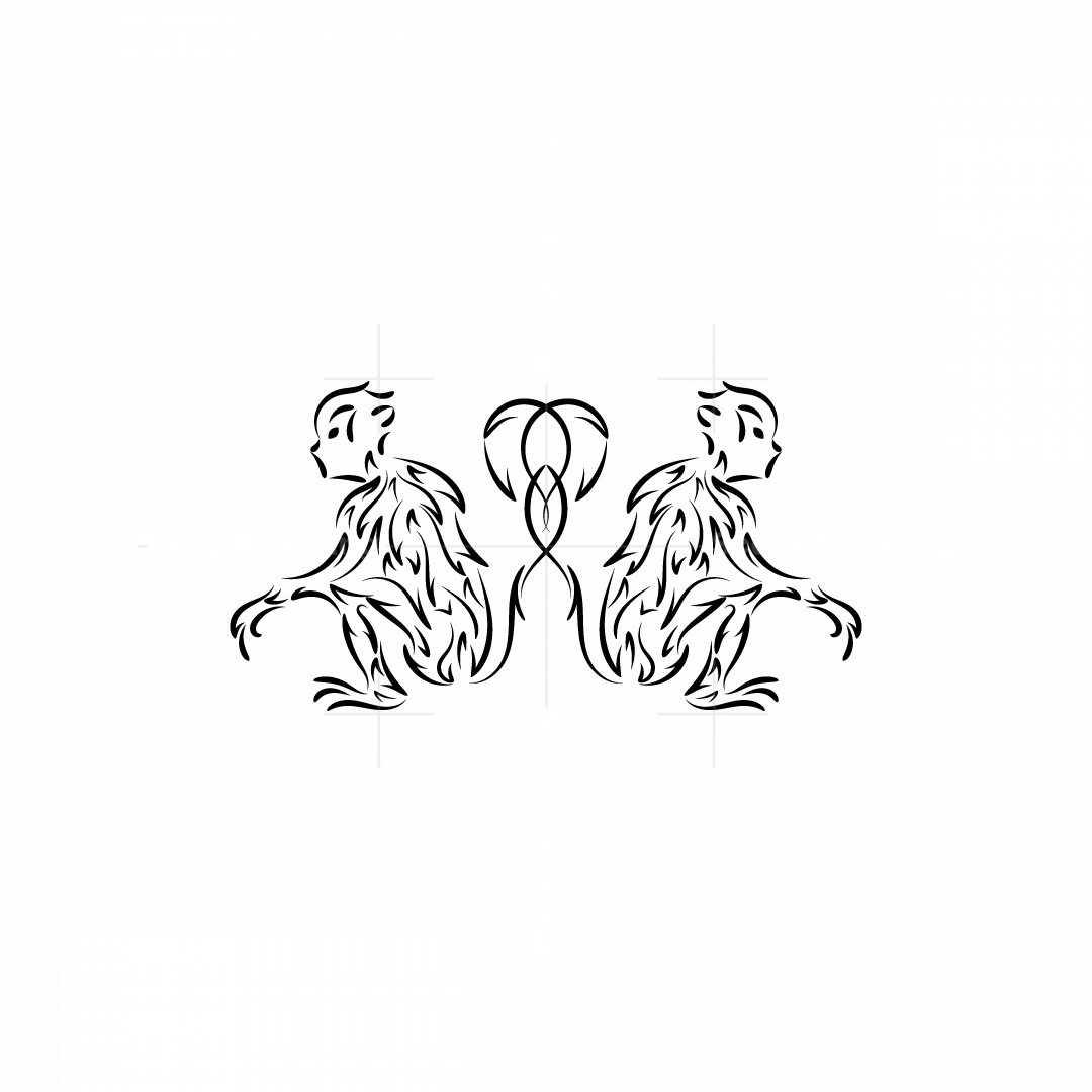 Twin monkeys logo | Scalebranding