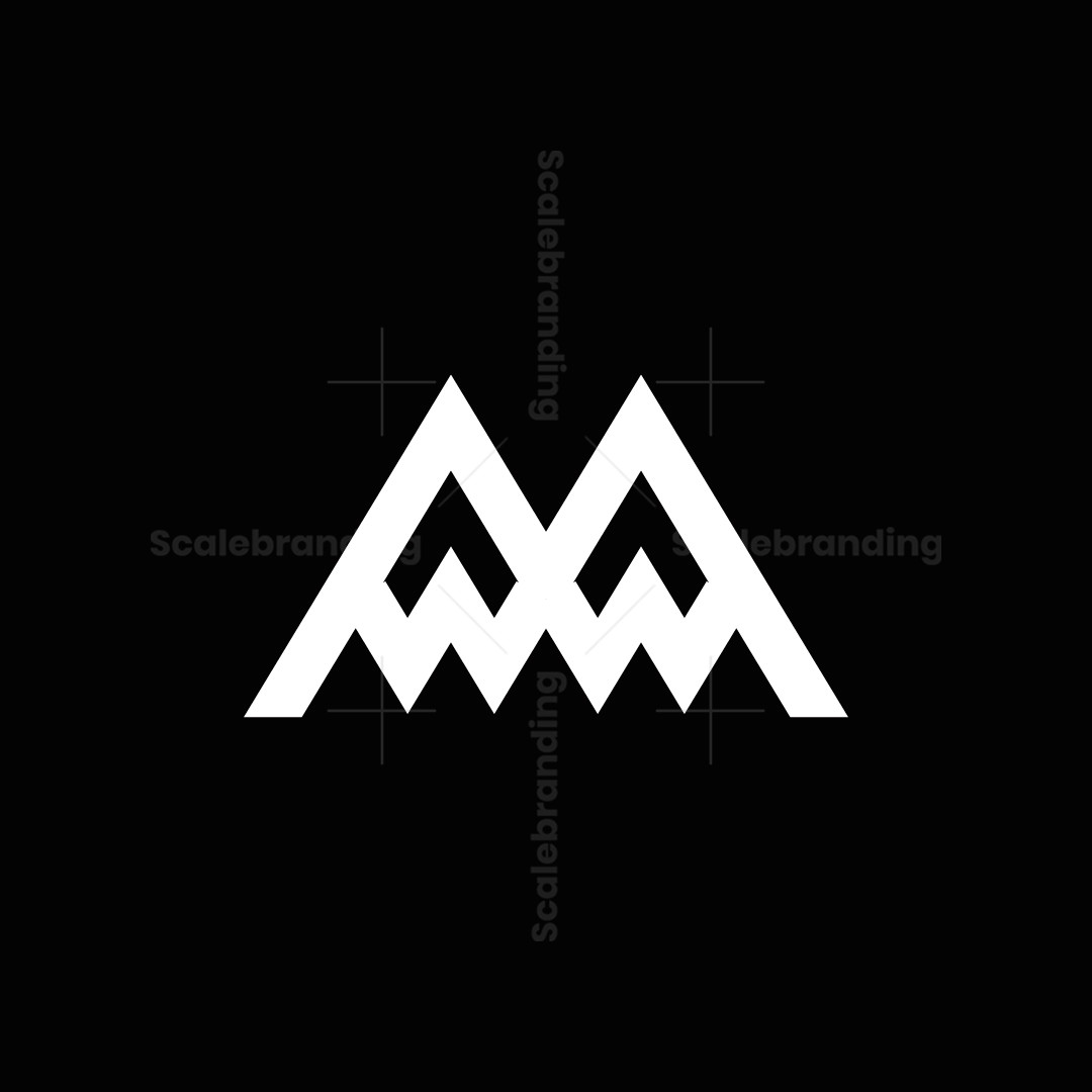 Twin Peaks Letter M Logo | Scalebranding