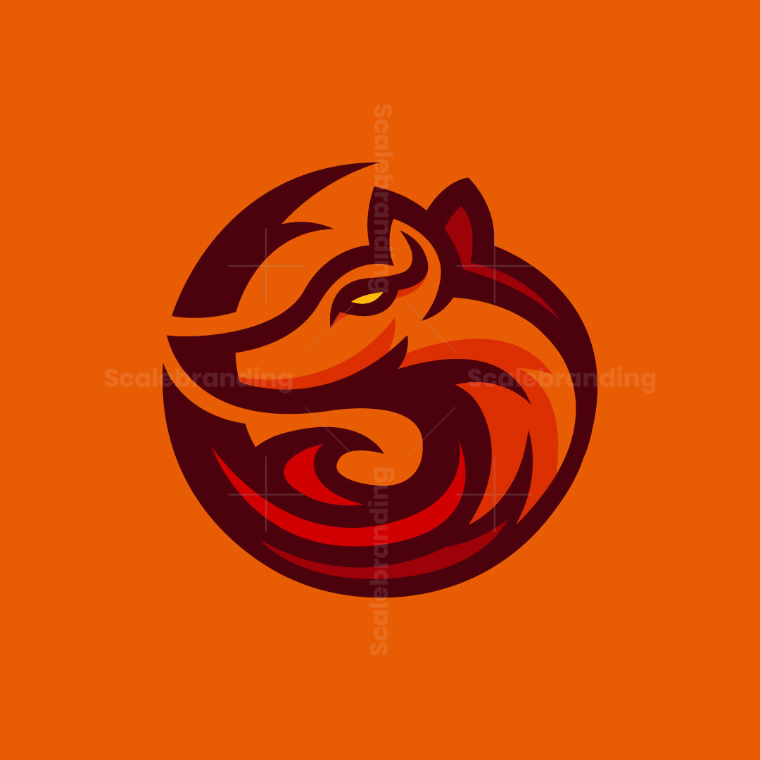 Twisted Fire Fox Logo | Scalebranding