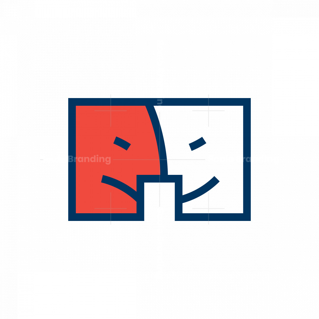 Two Faces Facing Each Other Logo | Scalebranding