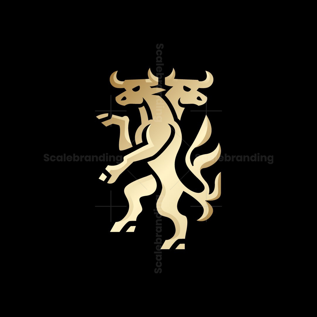 Two Head Bulls Logo | Scalebranding