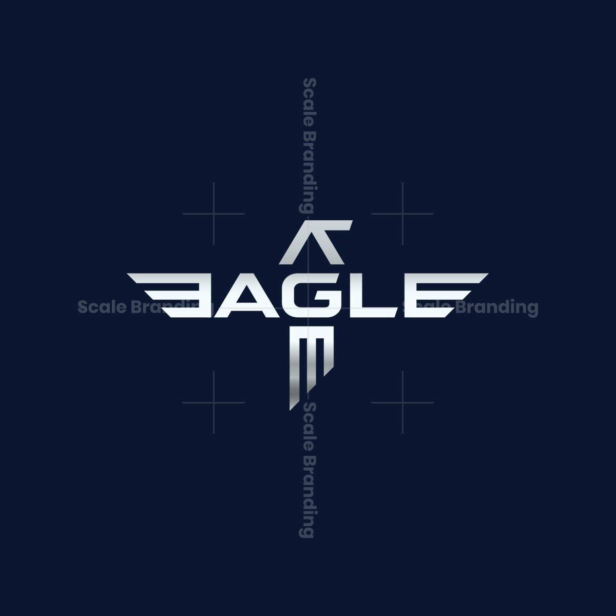 Typographic Eagle Logo | Scalebranding