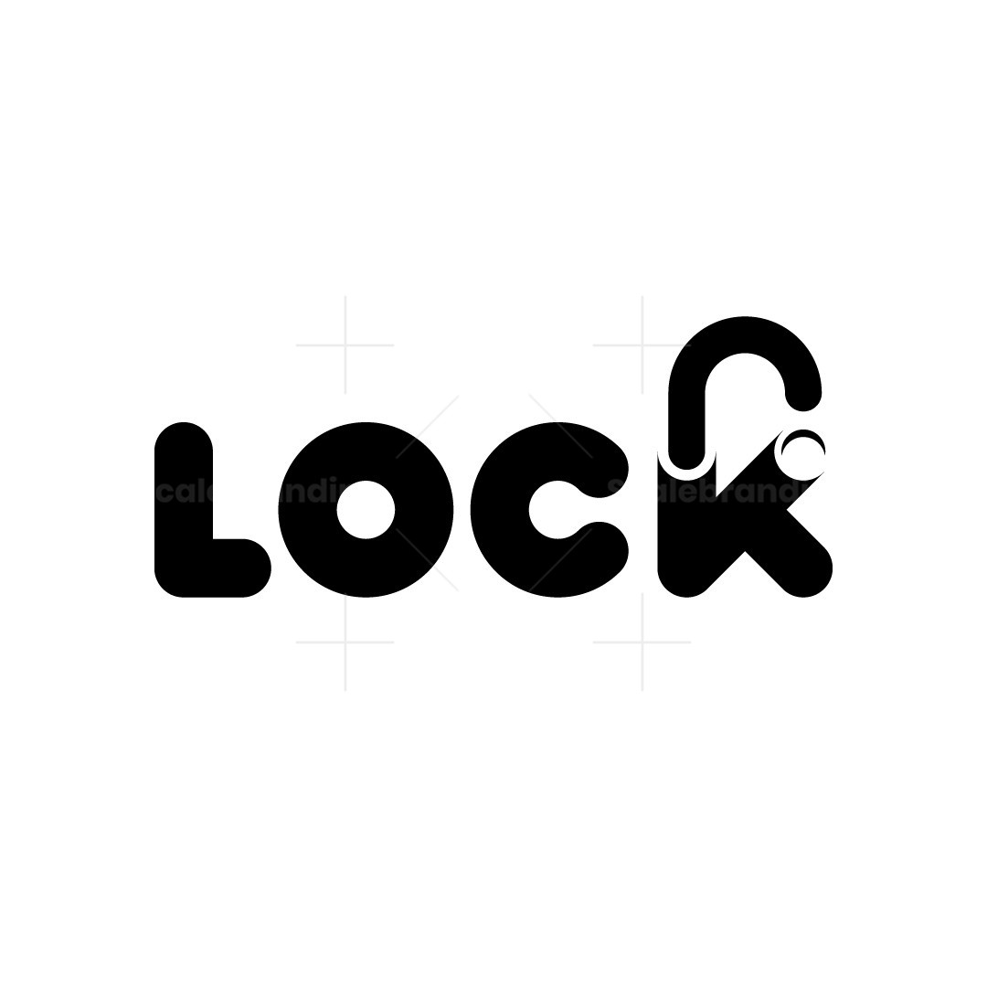 Typographic Lock Logo | Scalebranding