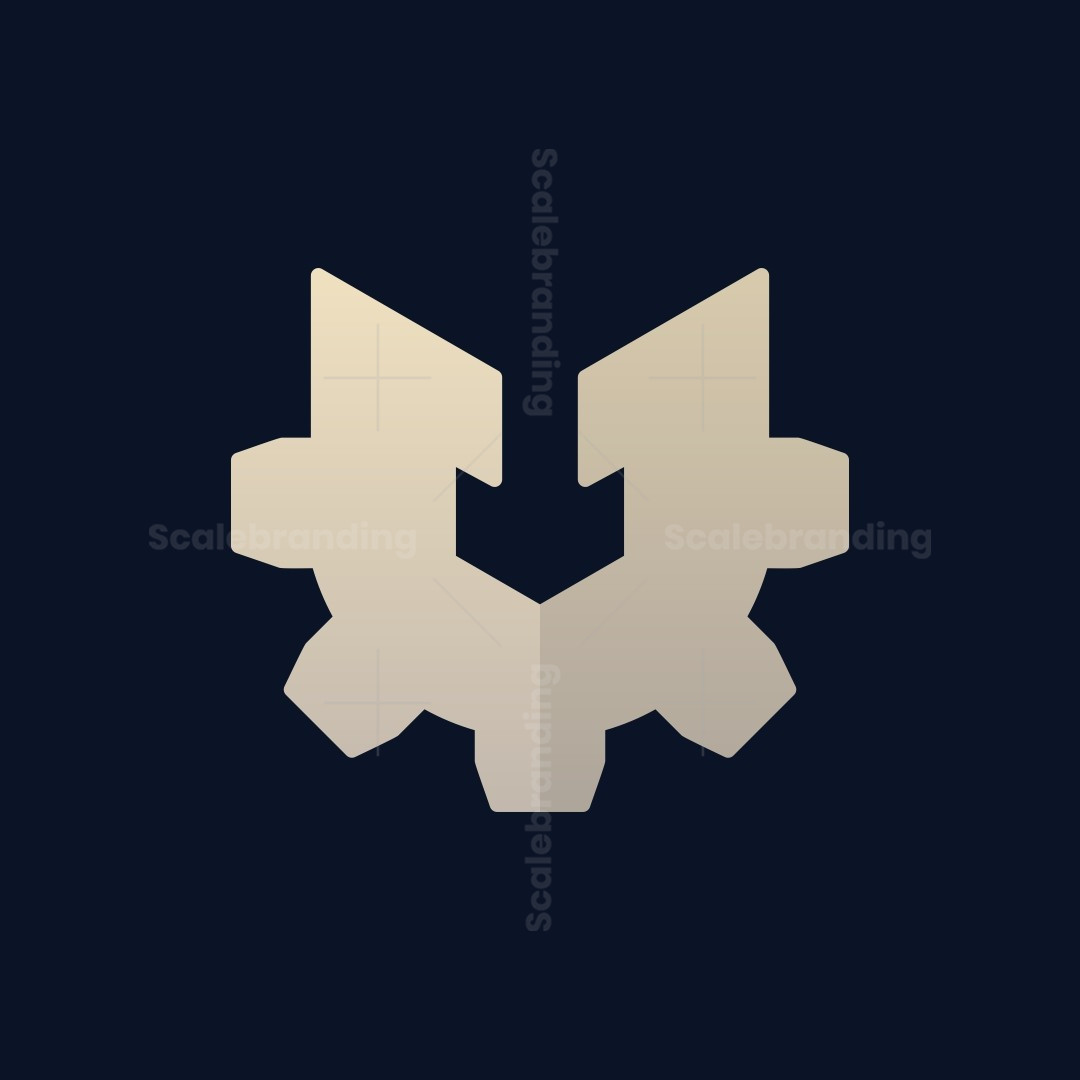 U Gear Mechanical Logo | Scalebranding
