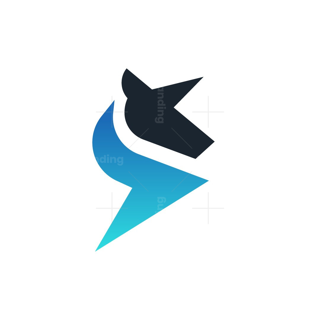 Unicorn Lightbolt Logo | Scalebranding