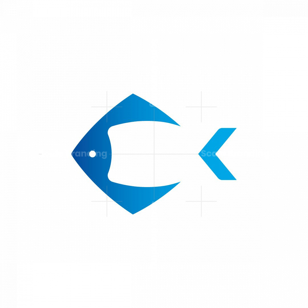Unique Letter C Fish Logo Design | Scalebranding
