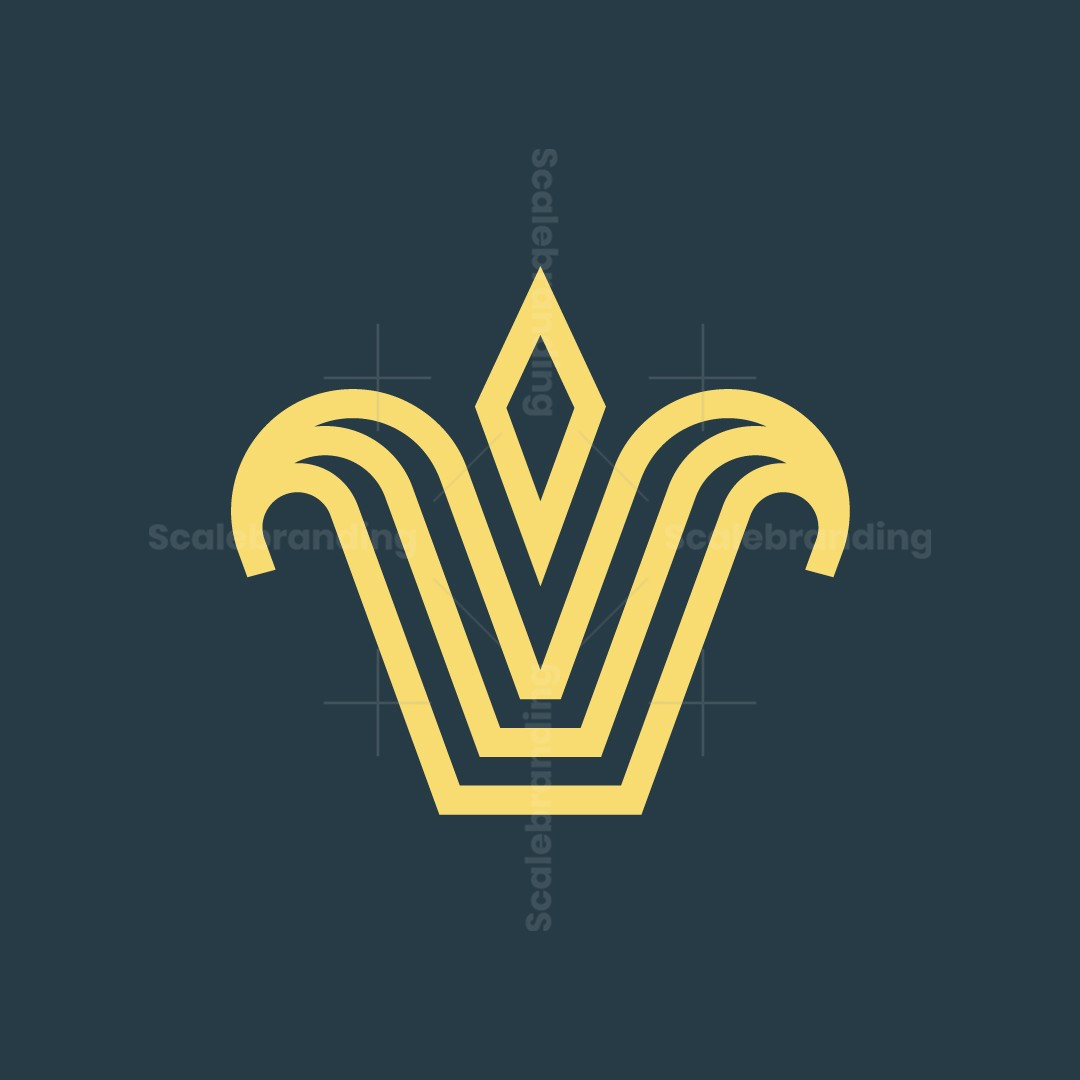 Unique Luxury Letter V Logo | Scalebranding