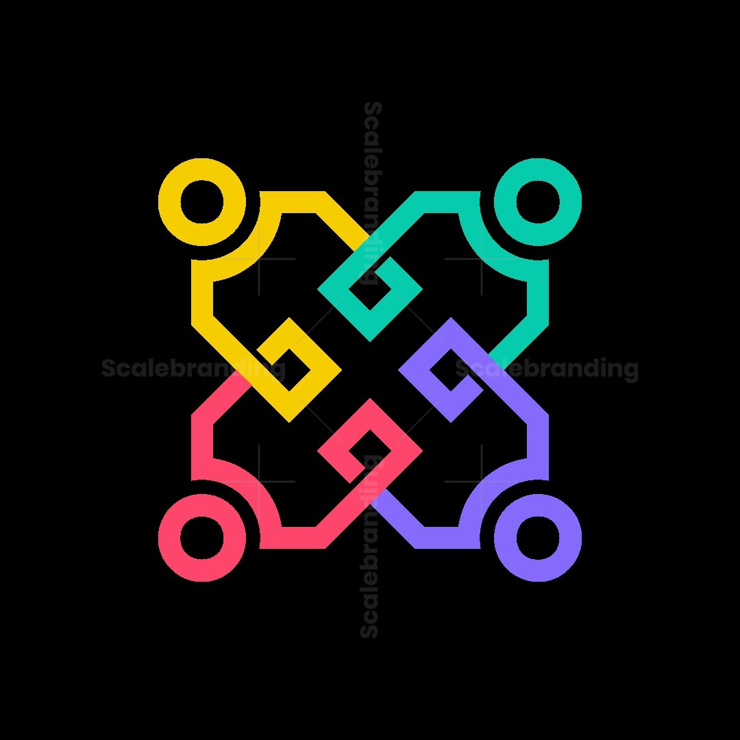 unity line concept logo design | Scalebranding