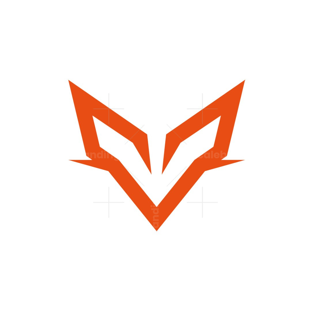 V Fox Lettermark Logo | Scalebranding
