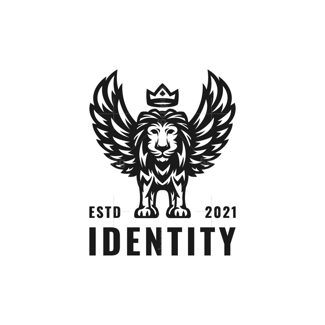 Valorous Winged Lion Logo | Scalebranding