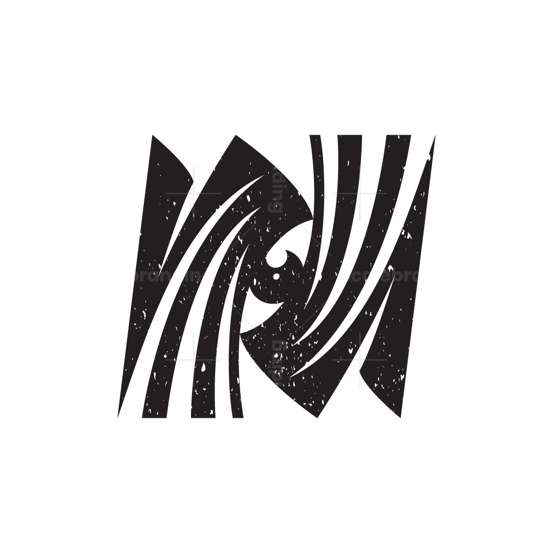 Vintage Letter N Eye Logo | Scalebranding