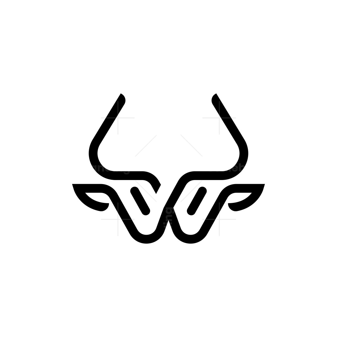 W Letter Bull Head Logo | Scalebranding