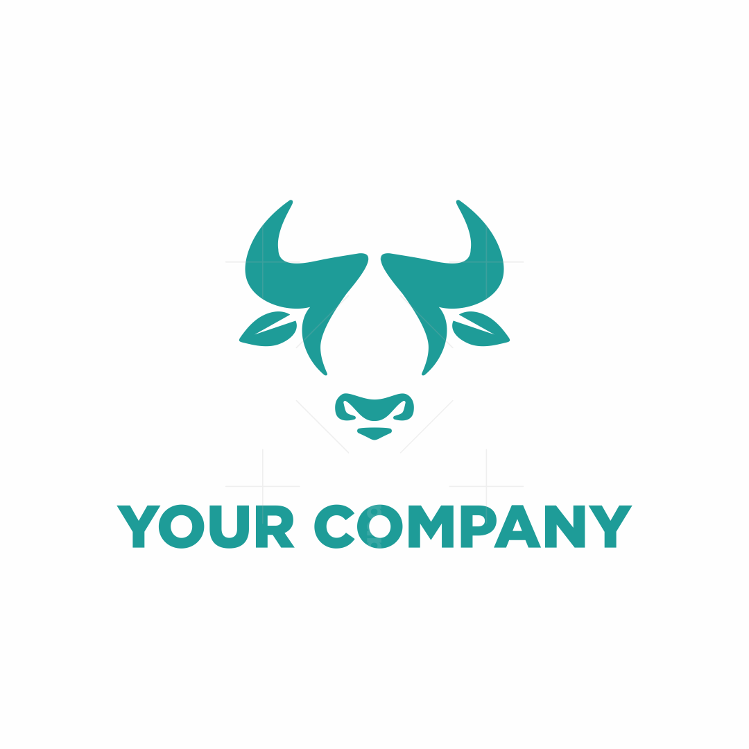 Water Drop Nature Cow Logo | Scalebranding