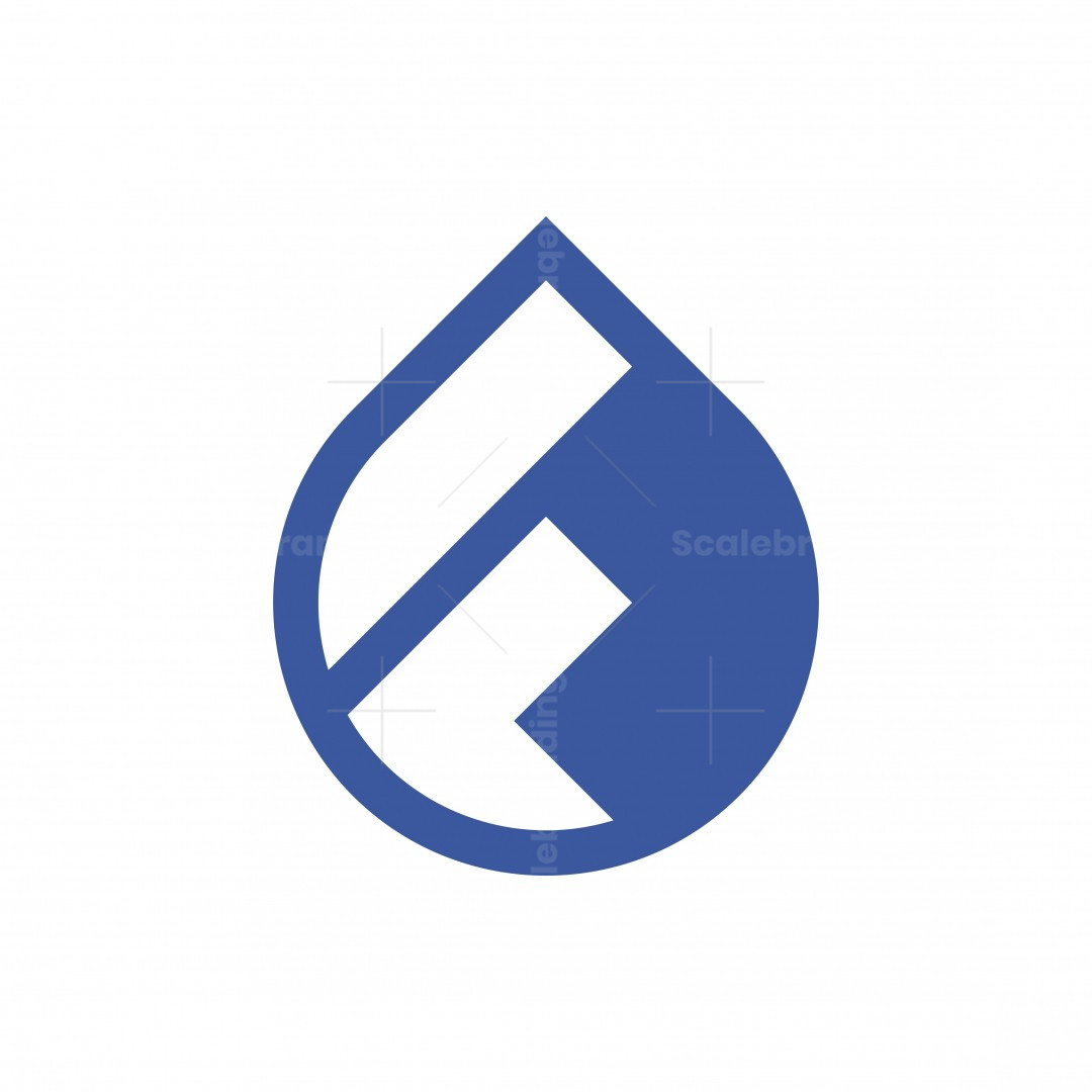 Water Drop F Logo | Scalebranding