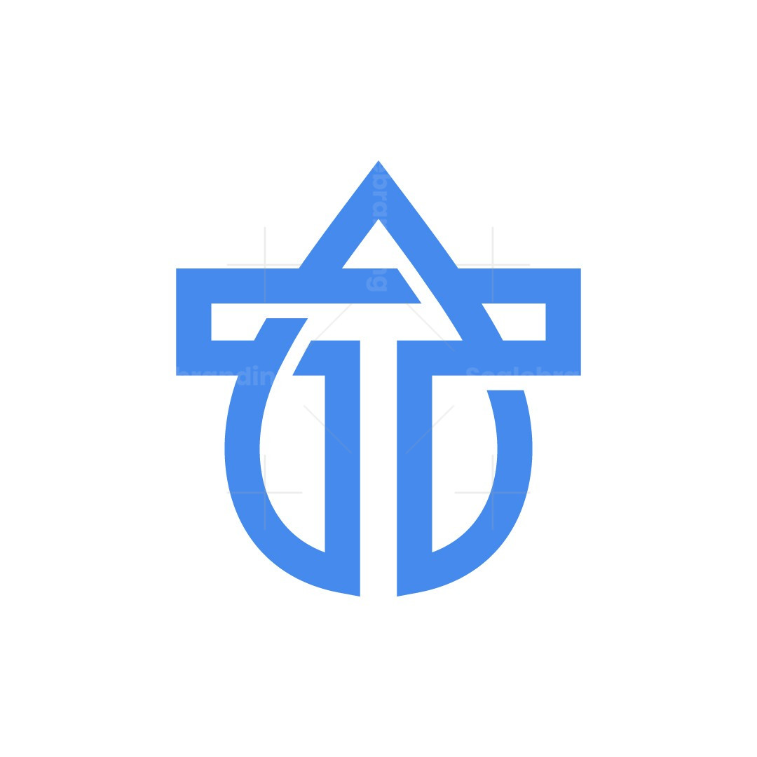 Water Drop Letter T Logo | Scalebranding