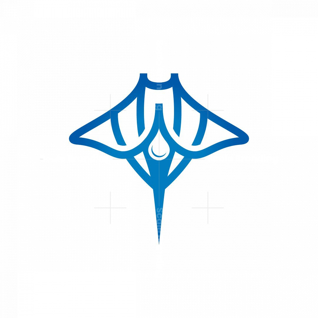 Water Drop Stingray Logo Manta Ray Logo | Scalebranding