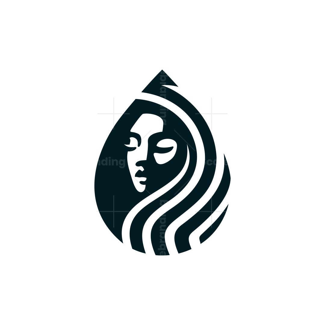 Water Drop Woman Logo | Scalebranding