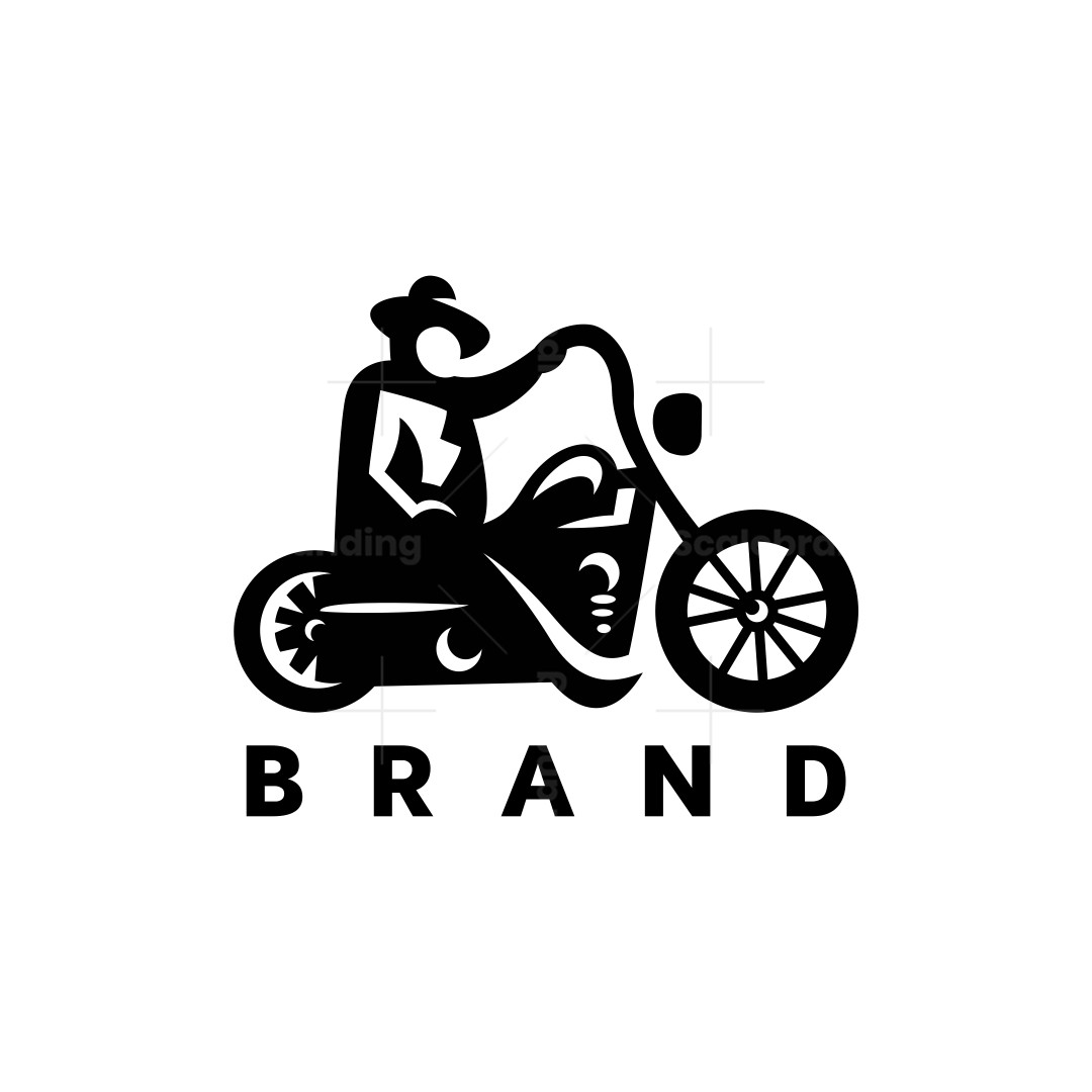 Western Motorcycle Cowboy Logo | Scalebranding