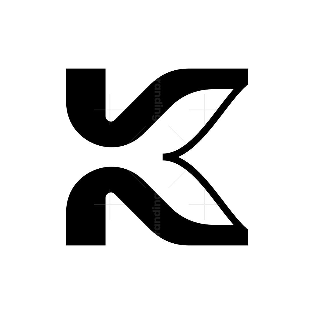 Whale Tail K Letter Logo | Scalebranding
