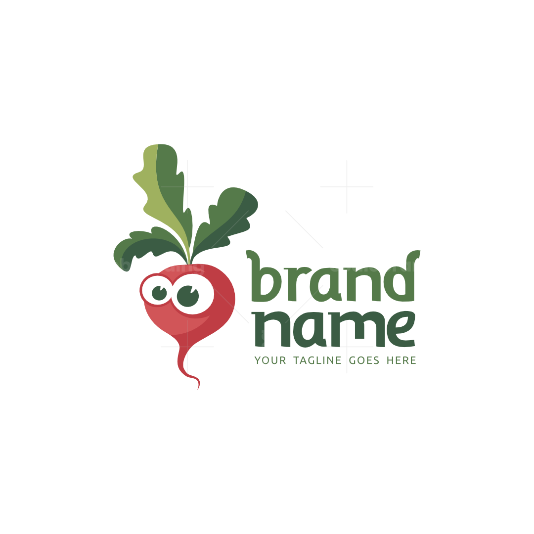 Charming Radish Veggie Food Logo | Scalebranding