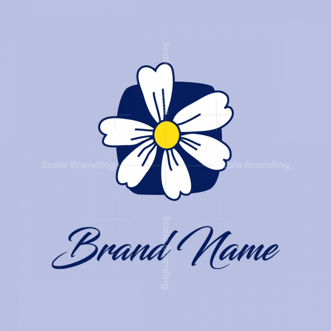 White Flower Logo | Scalebranding