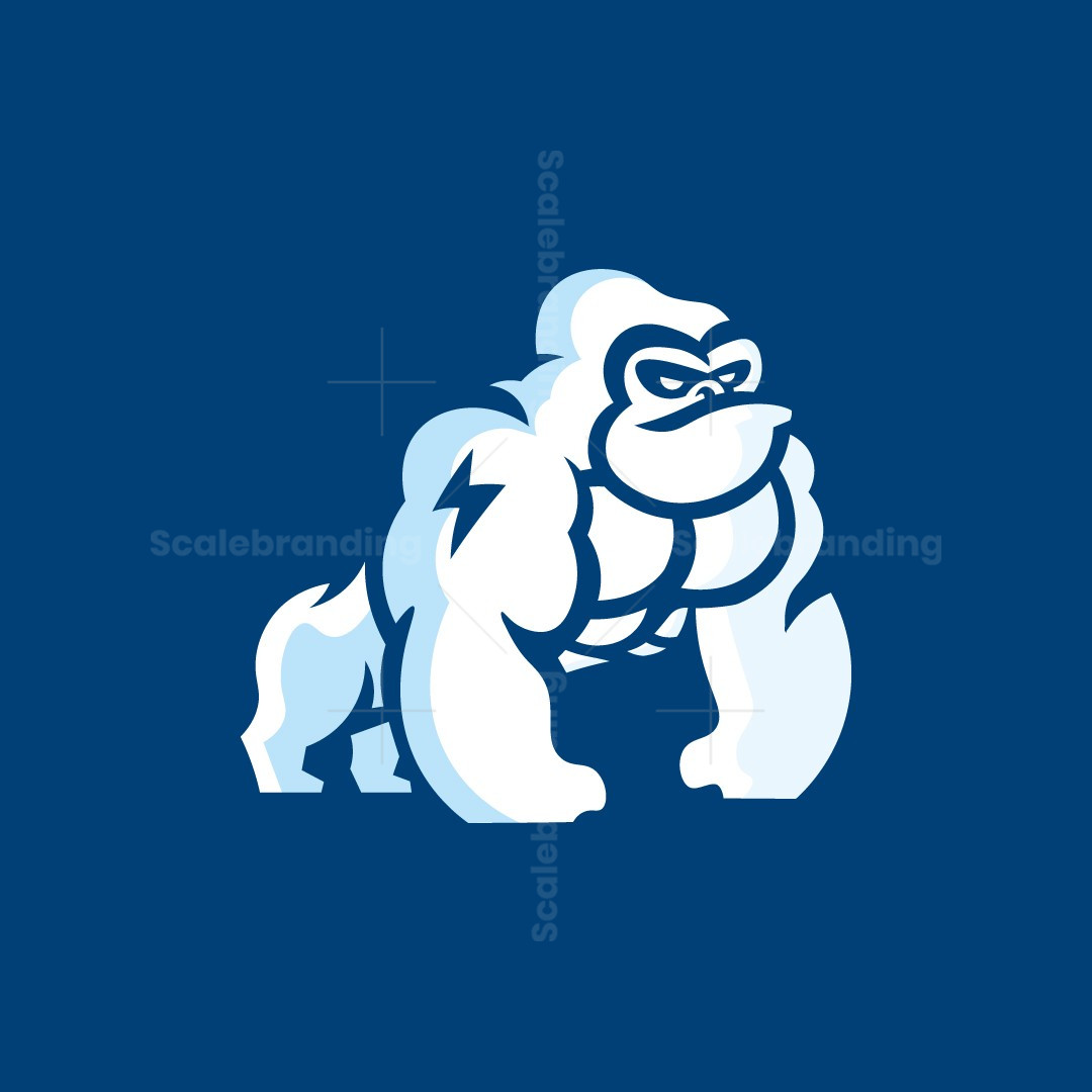 White Thunder Gorilla Logo | Scalebranding