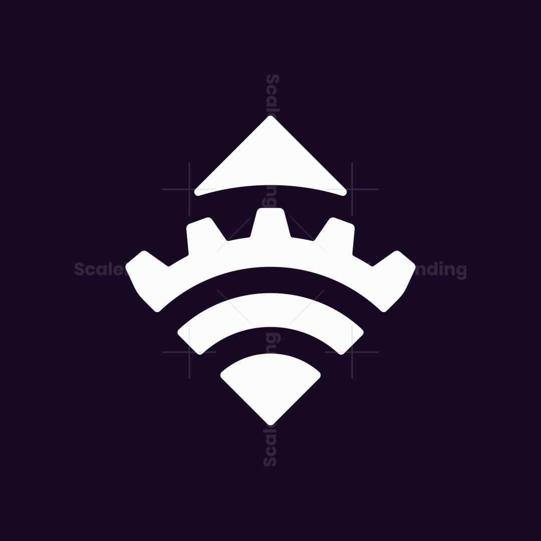 Wifi gear logo | Scalebranding