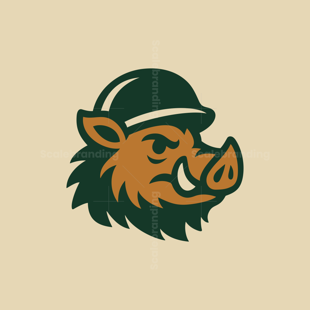 Wild Boar Logo Vector