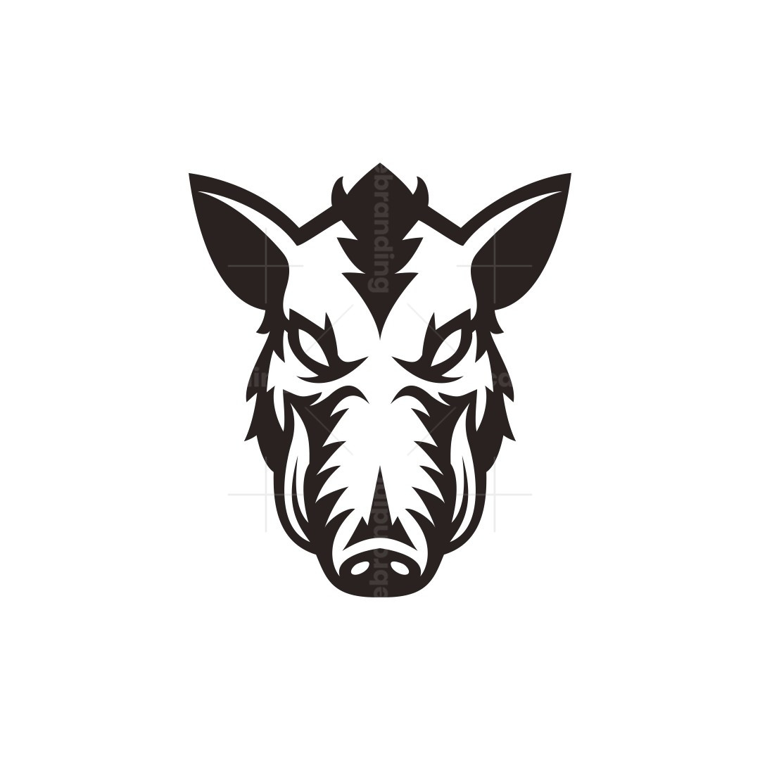 Wild Boar Logo Premium Vector | Wild Boar Mascot Logo Design Vector