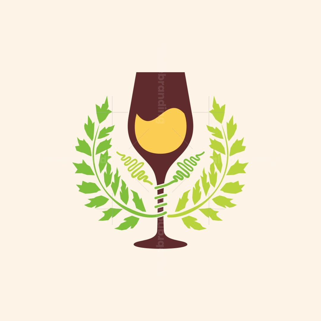 Wine Glass Logo Black And White Wine Glass Logo Icon Vector Template