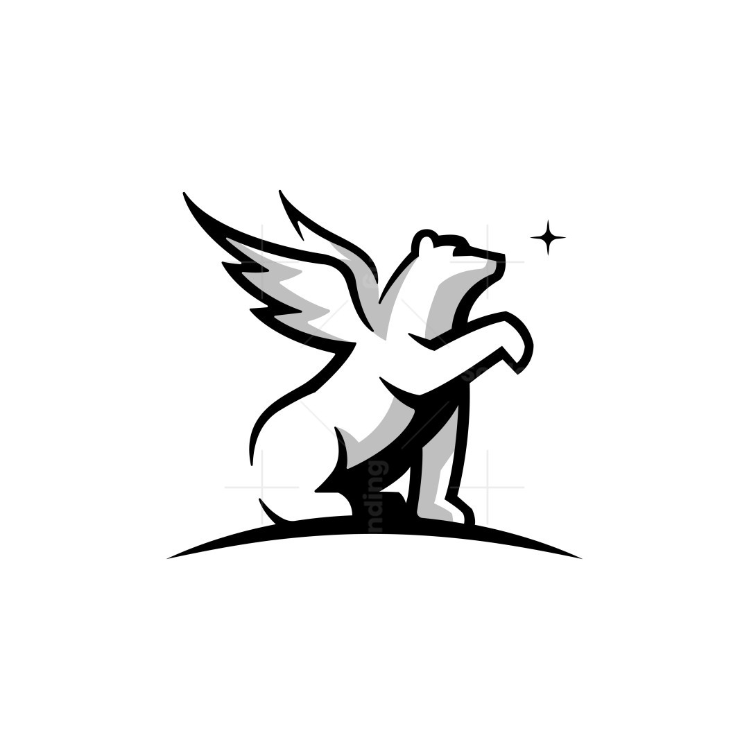 Winged Bear Logo | Scalebranding